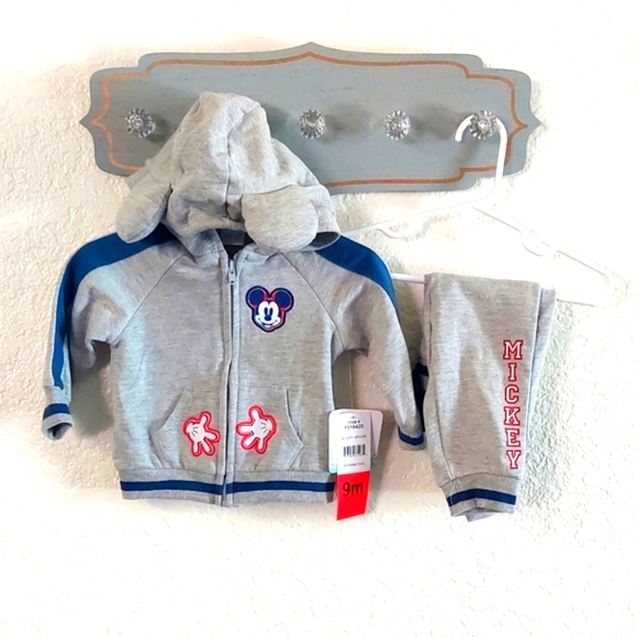 Disney | Matching Sets | Nwt Disney Baby Boy Mickey Sweat Outfit So ...